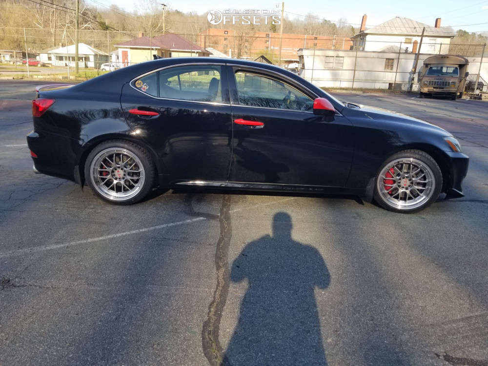 2007 Lexus IS350 with 18x8.5 38 F1R F21 and 225/40R18 Falken Ziex Ze950 ...
