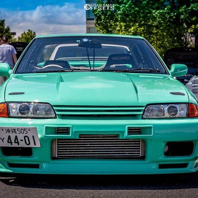 1990 Nissan Skyline with 17x9 35 Enkei RPF1 and 245/45R17 Douglas ...
