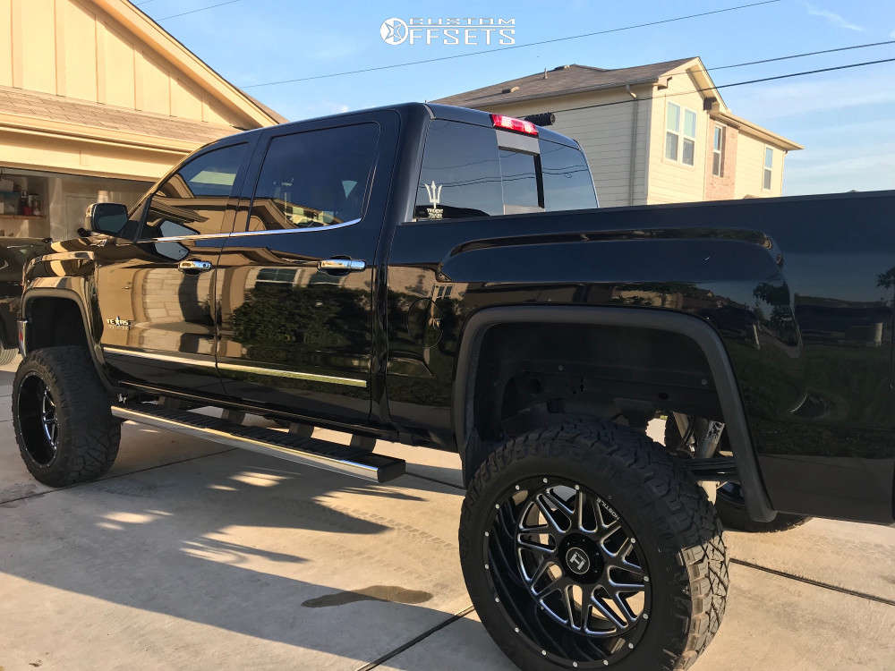 2016 GMC Sierra 1500 with 22x12 -44 Hostile Sprocket and 35/12.5R22 Nitto Ridge Grappler and ...
