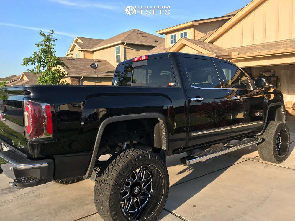 2016 GMC Sierra 1500 with 22x12 -44 Hostile Sprocket and 35/12.5R22 Nitto Ridge Grappler and ...