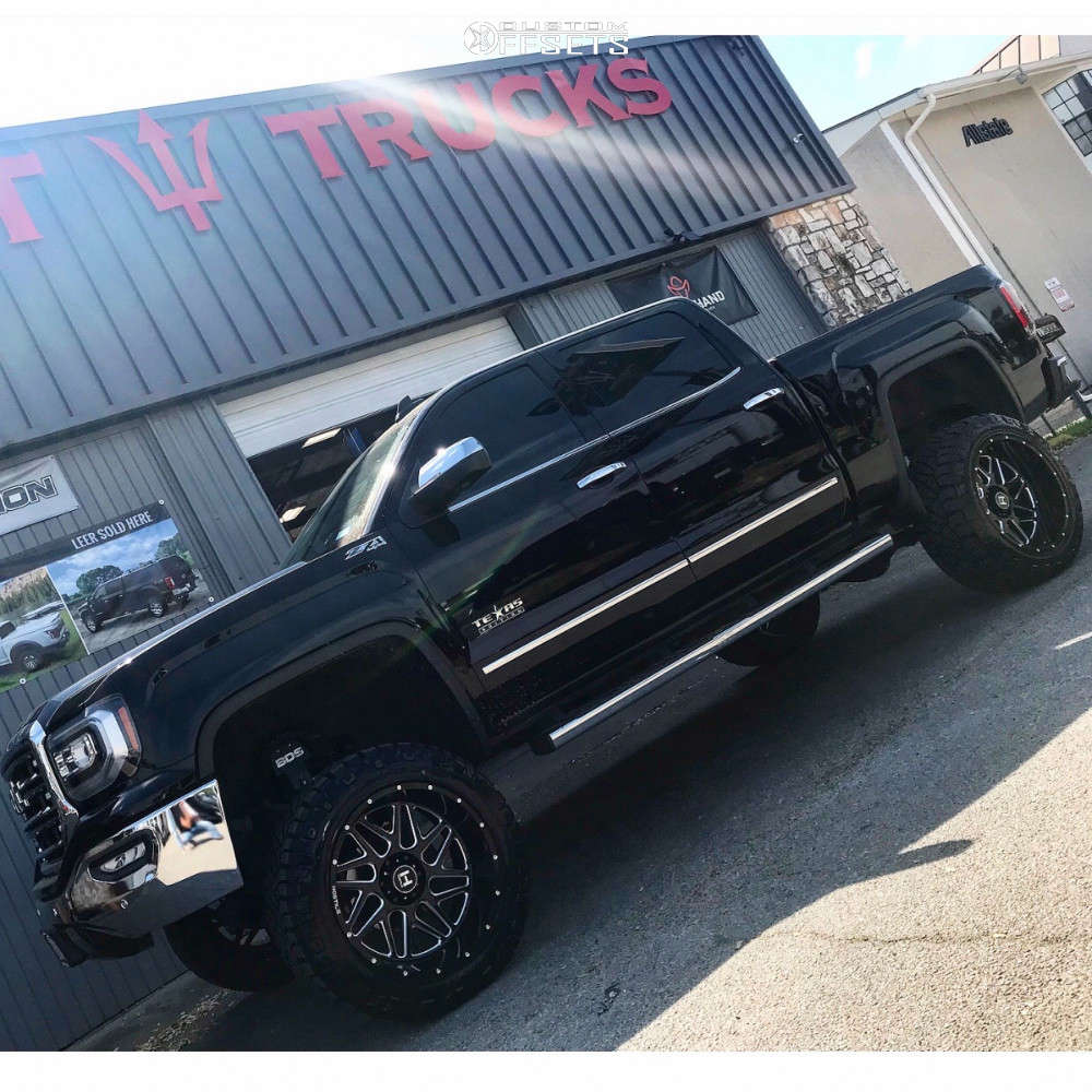 2016 GMC Sierra 1500 with 22x12 -44 Hostile Sprocket and 35/12.5R22 Nitto Ridge Grappler and ...