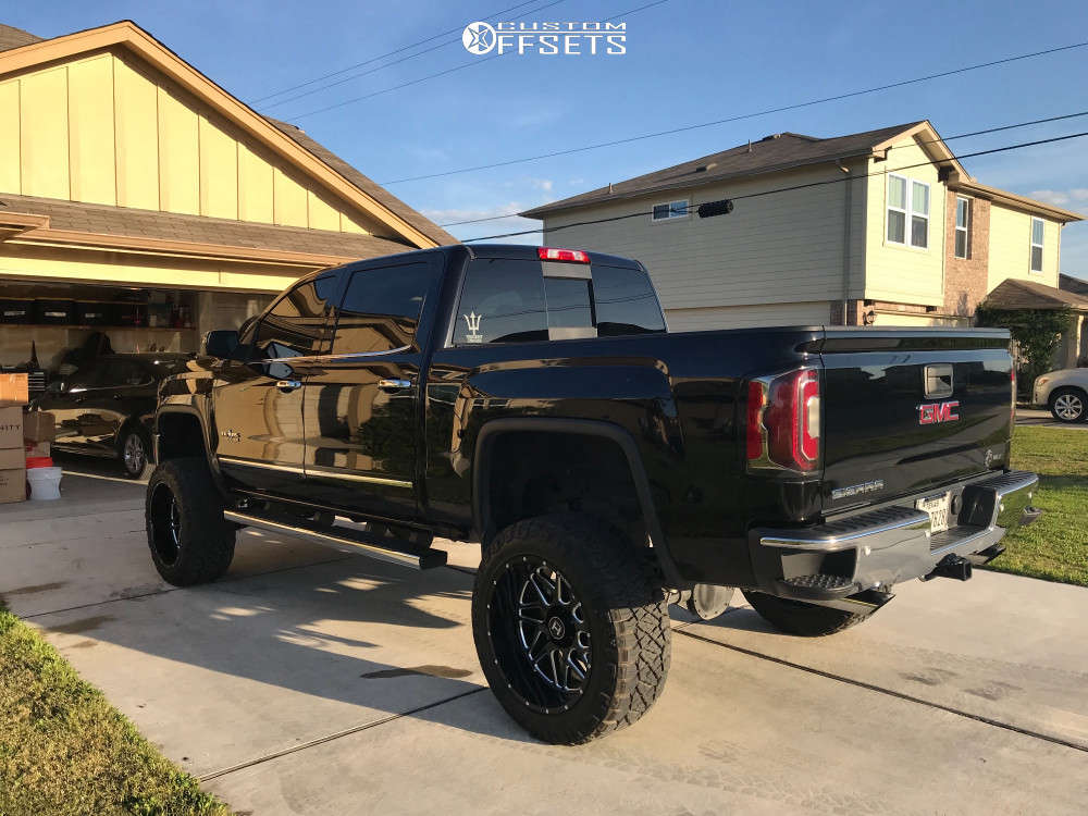 2016 GMC Sierra 1500 with 22x12 -44 Hostile Sprocket and 35/12.5R22 Nitto Ridge Grappler and ...