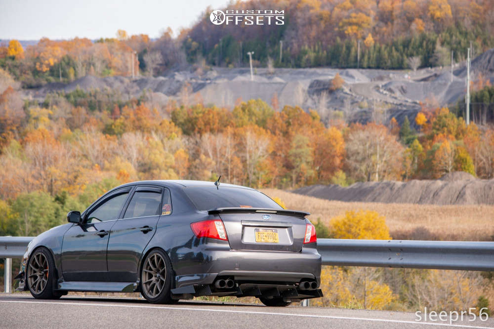 2010 Subaru WRX with 18x9.5 45 WedsSport Sa-10r and 235/40R18 Hankook ...