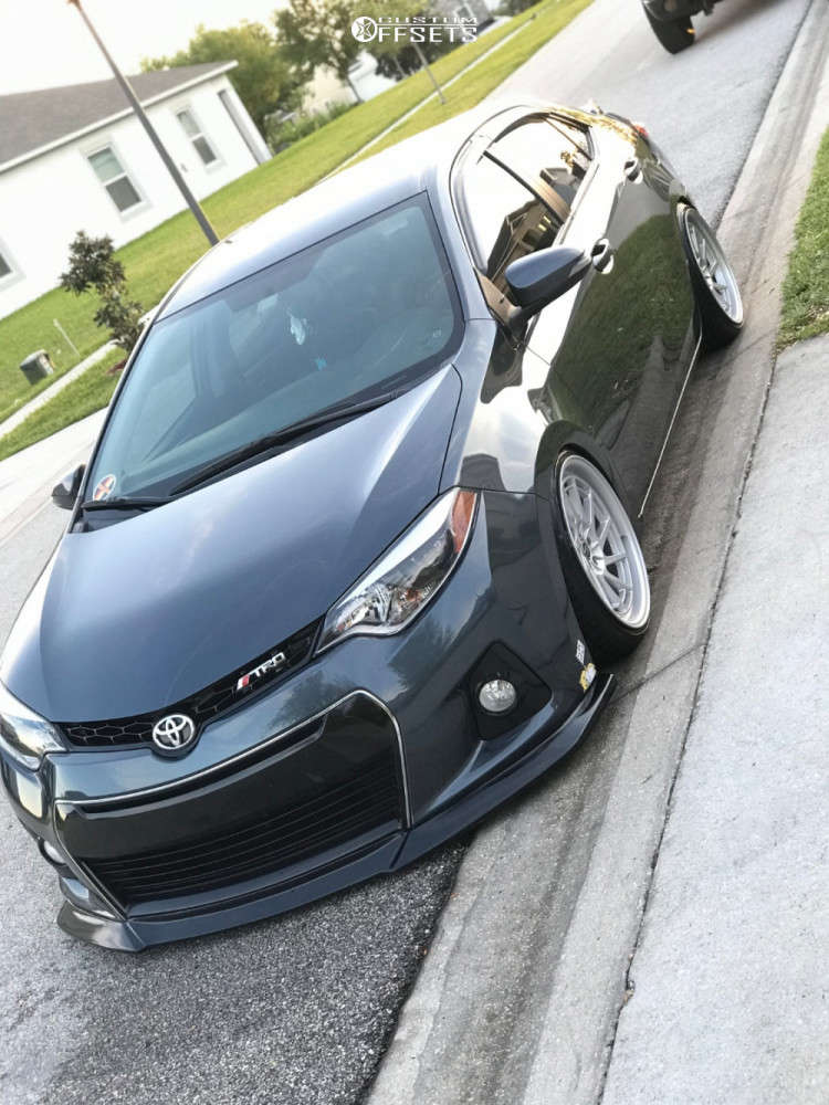2016 Toyota Corolla with 18x9.5 22 Heritage Hokkaido and 215/35R18 ...