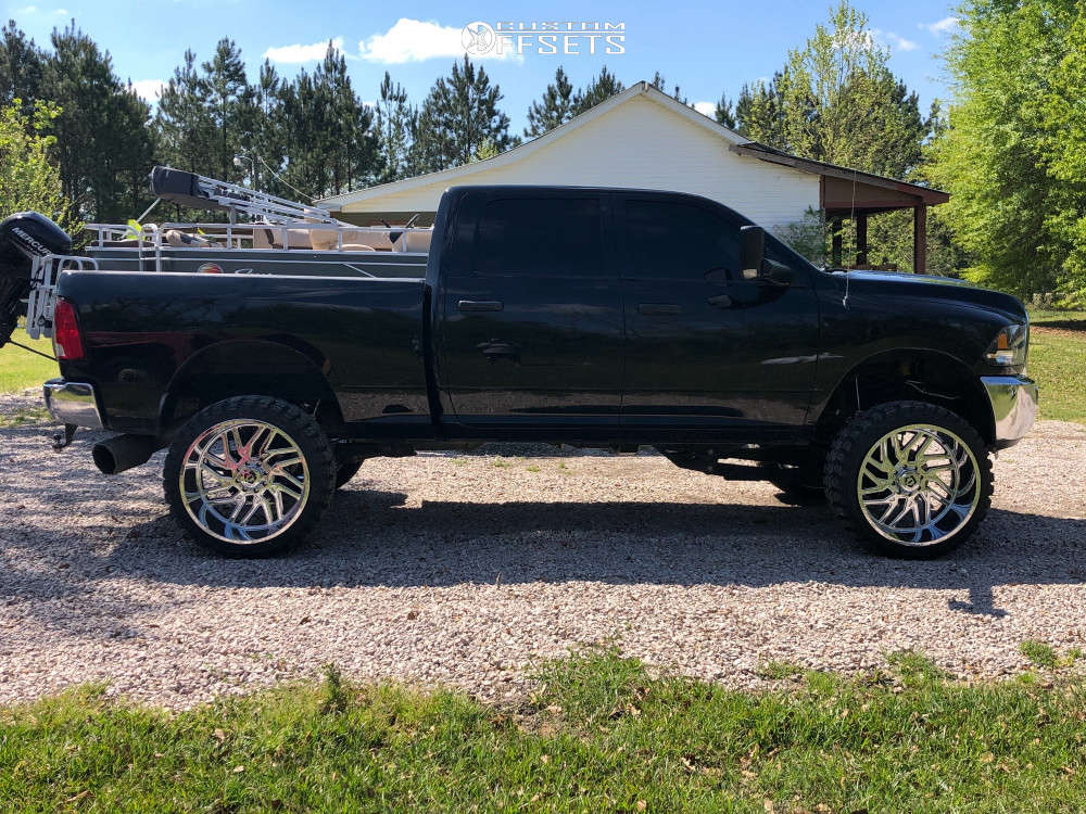 2014 Ram 2500 with 26x14 -76 TIS 544v and 37/13.5R26 Nitto Ridge ...