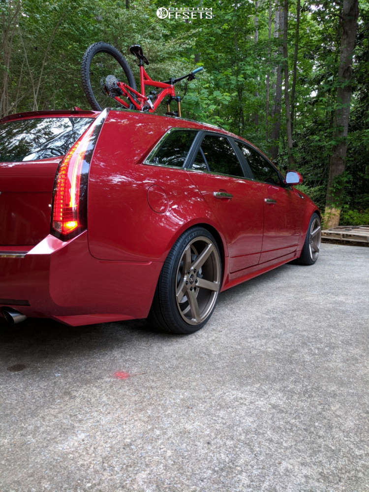 2012 Cadillac CTS with 20x9.5 35 JNC JNC026 and 245/45R20 Federal ...