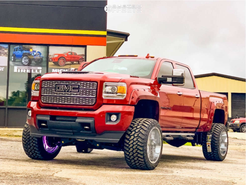 2019 GMC Sierra 2500 HD with 22x14 -76 TIS 544V and 355/45R22 Nitto ...