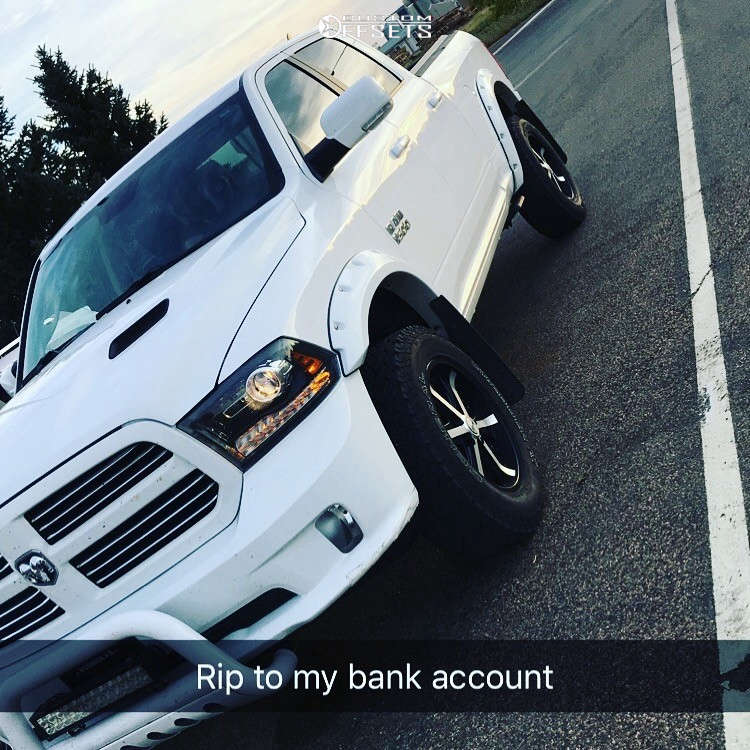 2013 Ram 1500 with 20x9 0 Dropstars 657BM and 35/12.5R20 Nitto Trail ...