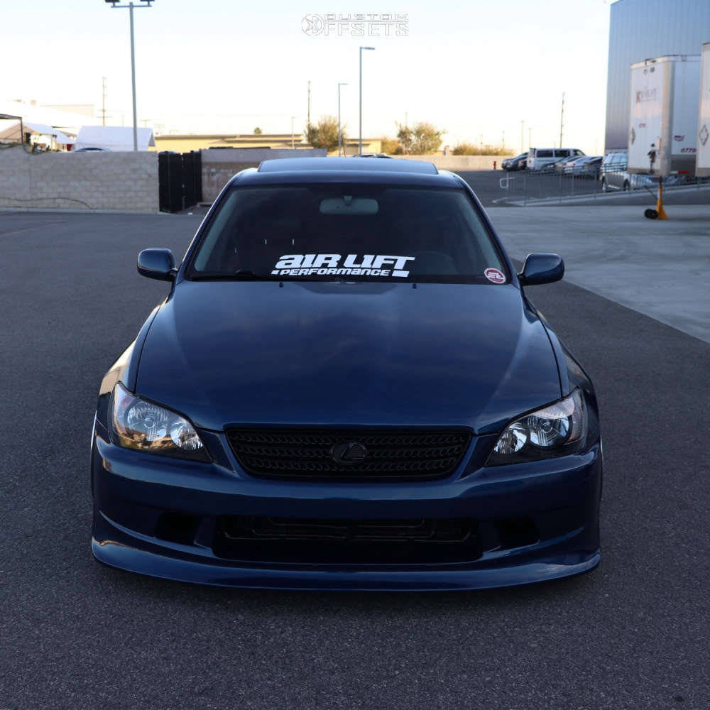 2004 Lexus IS300 with 18x9.5 24 Work Meister S1 3P and 215/40R18 ...