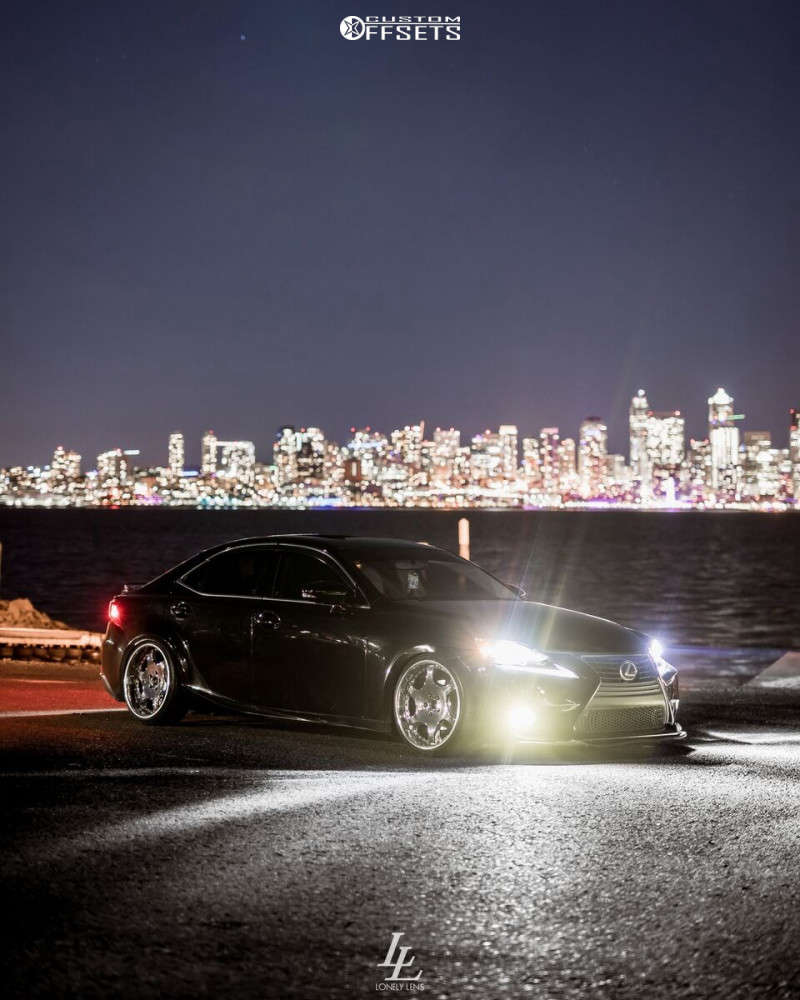 2016 Lexus IS250 with 19x9.5 26 Weds Bazreia and 215/35R19 Nitto Neo ...