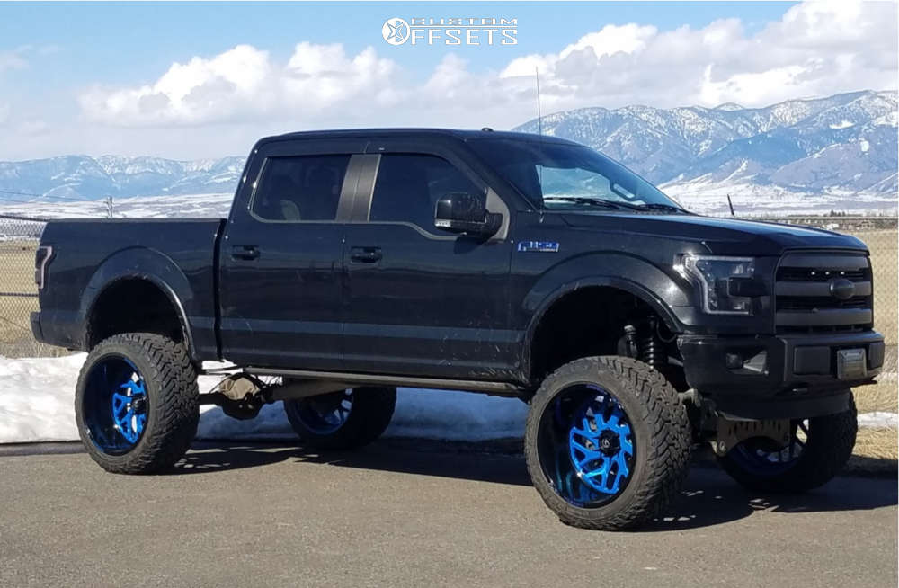 2015 Ford F-150 with 24x14 -76 Fuel Forged Ff29 and 37/13.5R24 Fuel Mud ...