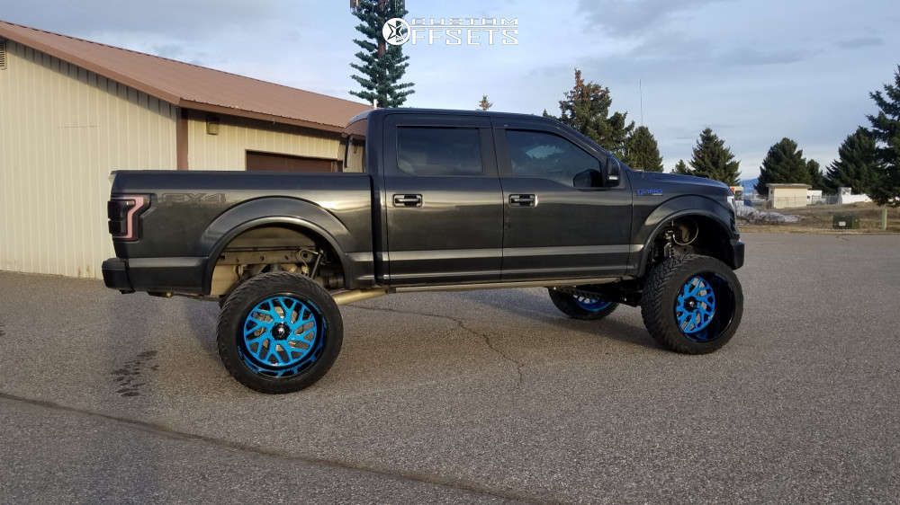 2015 Ford F-150 with 24x14 -76 Fuel Forged Ff29 and 37/13.5R24 Fuel Mud ...