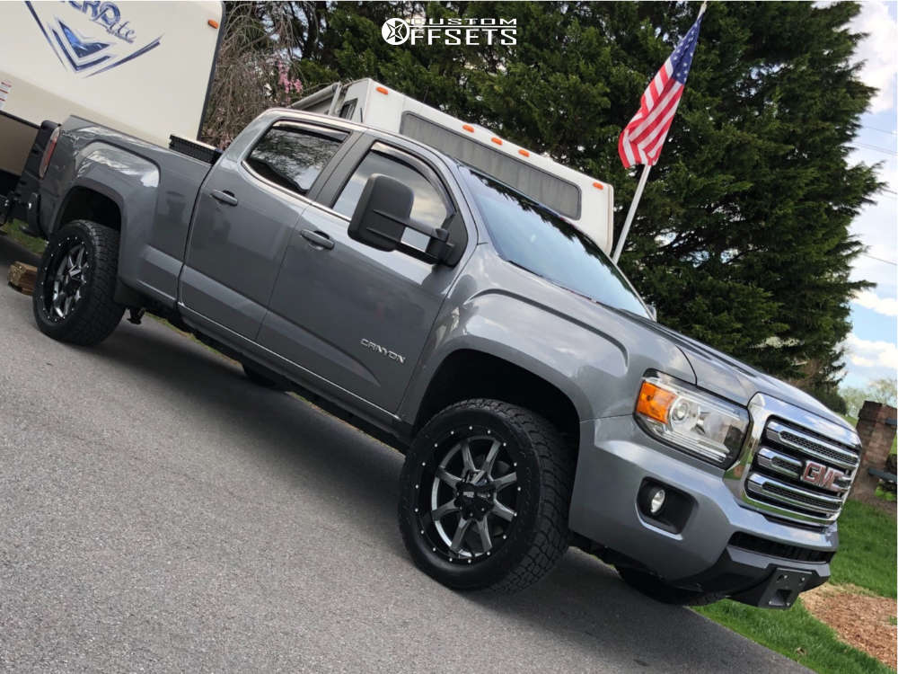 2018 GMC Canyon with 20x9 0 Moto Metal Mo970 and 265/50R20 Nitto Terra ...