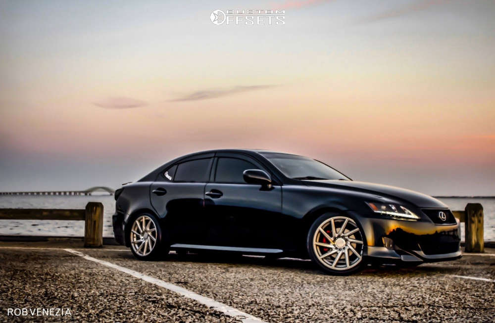 2006 Lexus IS250 with 18x8.5 34 F1R F29 and 225/40R18 Nexen Cp672 and ...