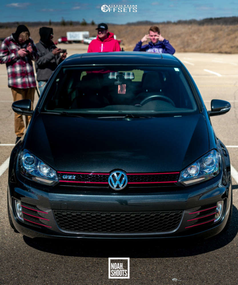 2013 Volkswagen GTI with 18x8.5 43 Konig Ampliform and 225/40R18 Nitto ...