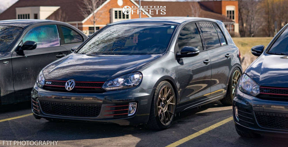 2013 Volkswagen GTI with 18x8.5 43 Konig Ampliform and 225/40R18 Nitto ...