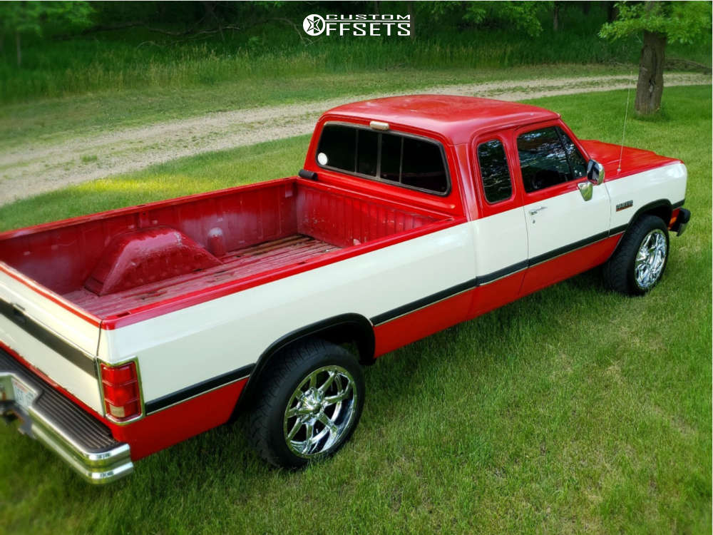 1992 Dodge D250 with 20x10 -24 Fuel Maverick and 265/50R20 Nitto NT420V ...