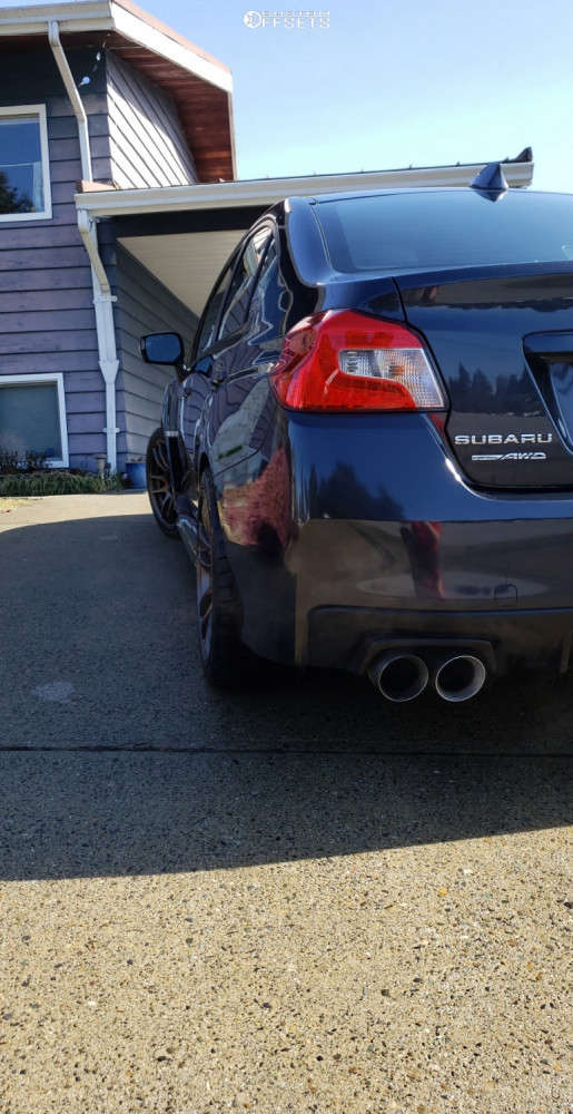 2017 Subaru WRX STI with 18x9.5 35 ESR Sr08 and 265/35R18 Nitto Nt555 ...