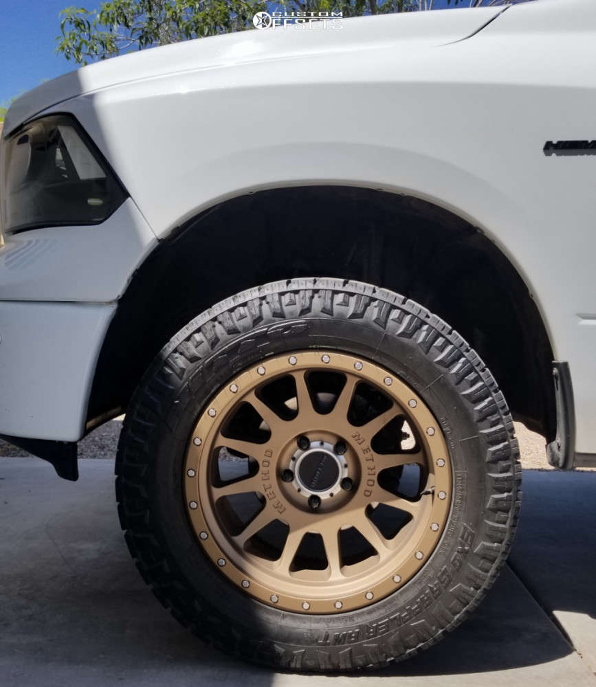2016 Ram 1500 with 20x10 -24 Method Nv and 305/55R20 Nitto Exo Grappler ...