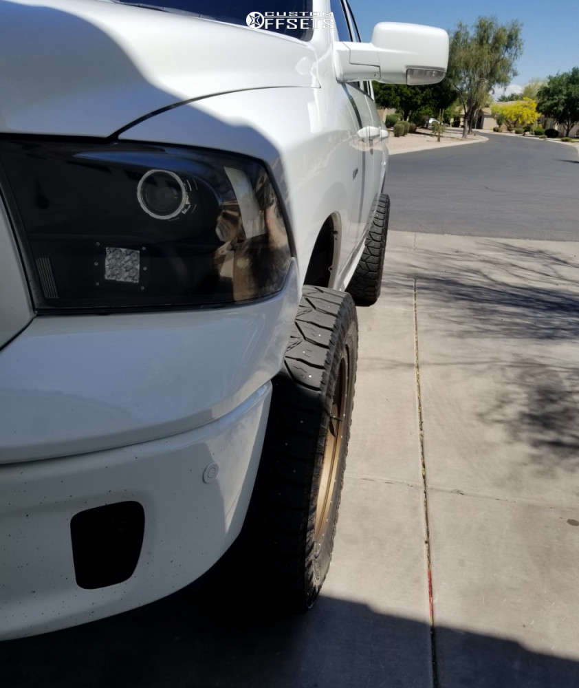 2016 Ram 1500 with 20x10 -24 Method Nv and 305/55R20 Nitto Exo Grappler ...
