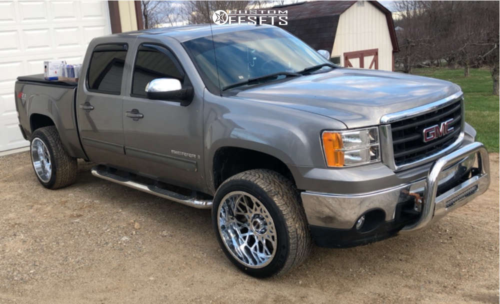 2008 GMC Sierra 1500 with 22x12 -51 Vision Rocker and 305/45R22 ...