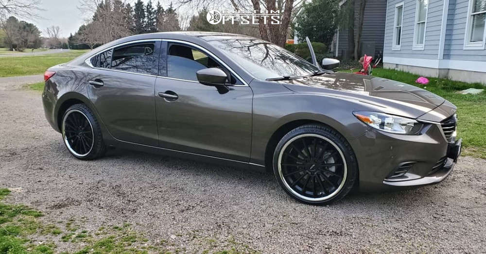 2017 Mazda 6 with 20x8.5 35 Ruff R3 and 225/35R20 Lexani LX-Twenty and ...