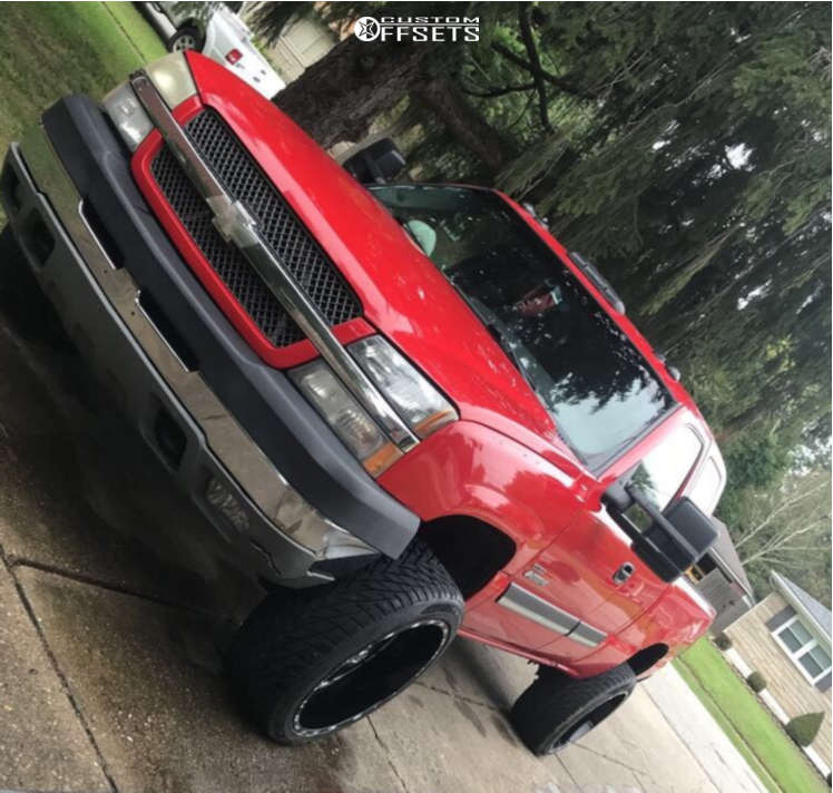 2003 Chevrolet Silverado 2500 HD with 22x12 -44 TIS 544BM and 305/45R22 ...