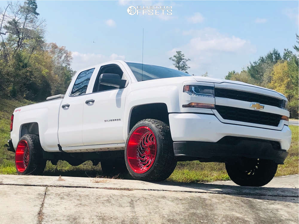 2017 Chevrolet Silverado 1500 with 22x12 -51 ARKON OFF-ROAD Crown ...