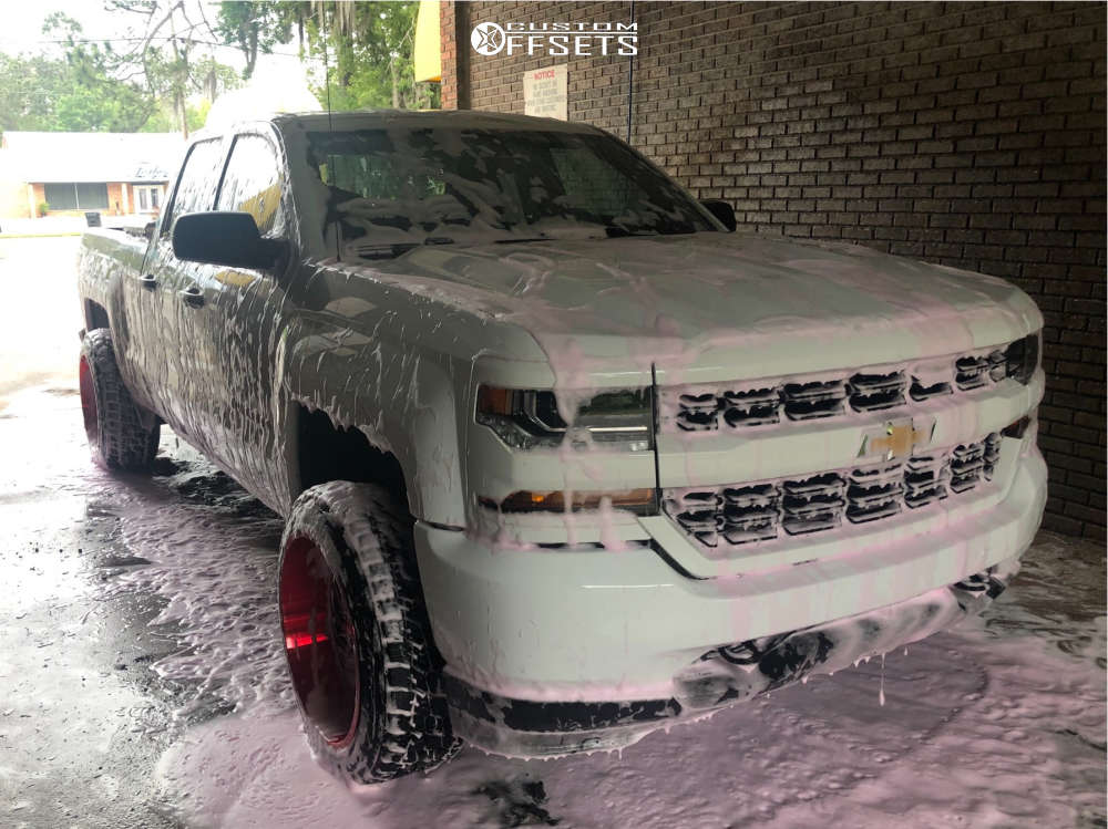 2017 Chevrolet Silverado 1500 with 22x12 -51 ARKON OFF-ROAD Crown ...