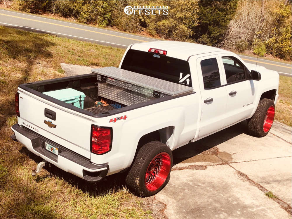 2017 Chevrolet Silverado 1500 with 22x12 -51 ARKON OFF-ROAD Crown ...