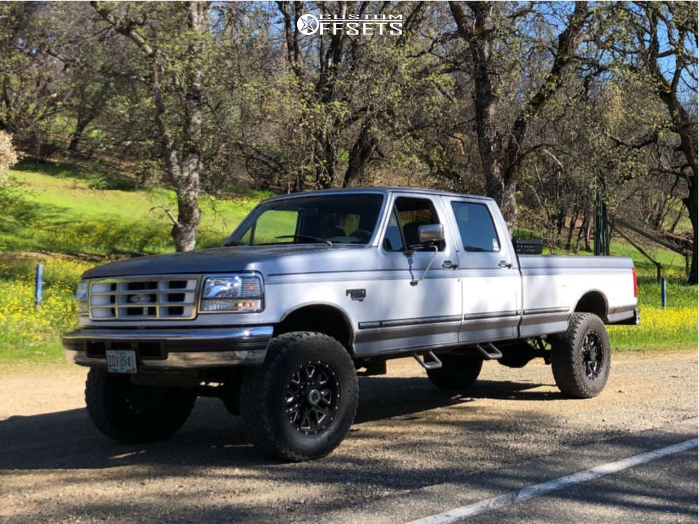 1996 Ford F-350 with 18x9 12 Ultra Hunter and 305/70R18 Mickey Thompson ...