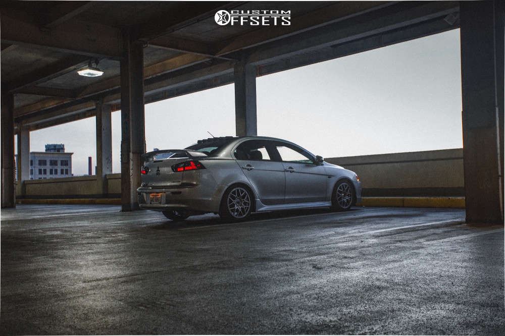 2017 Mitsubishi Lancer with 17x7.5 40 Enkei Pdc and 225/45R17 Achilles ...