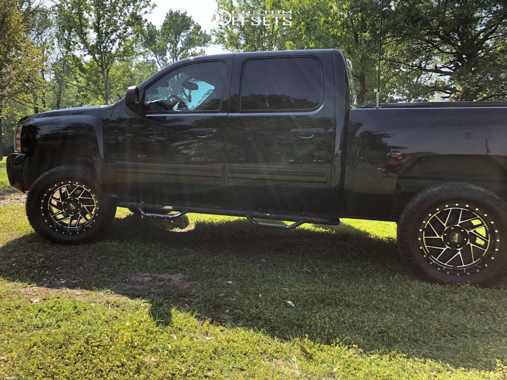 2013 Chevrolet Silverado 1500 with 20x10 -18 Moto Metal Mo985 and 305 ...