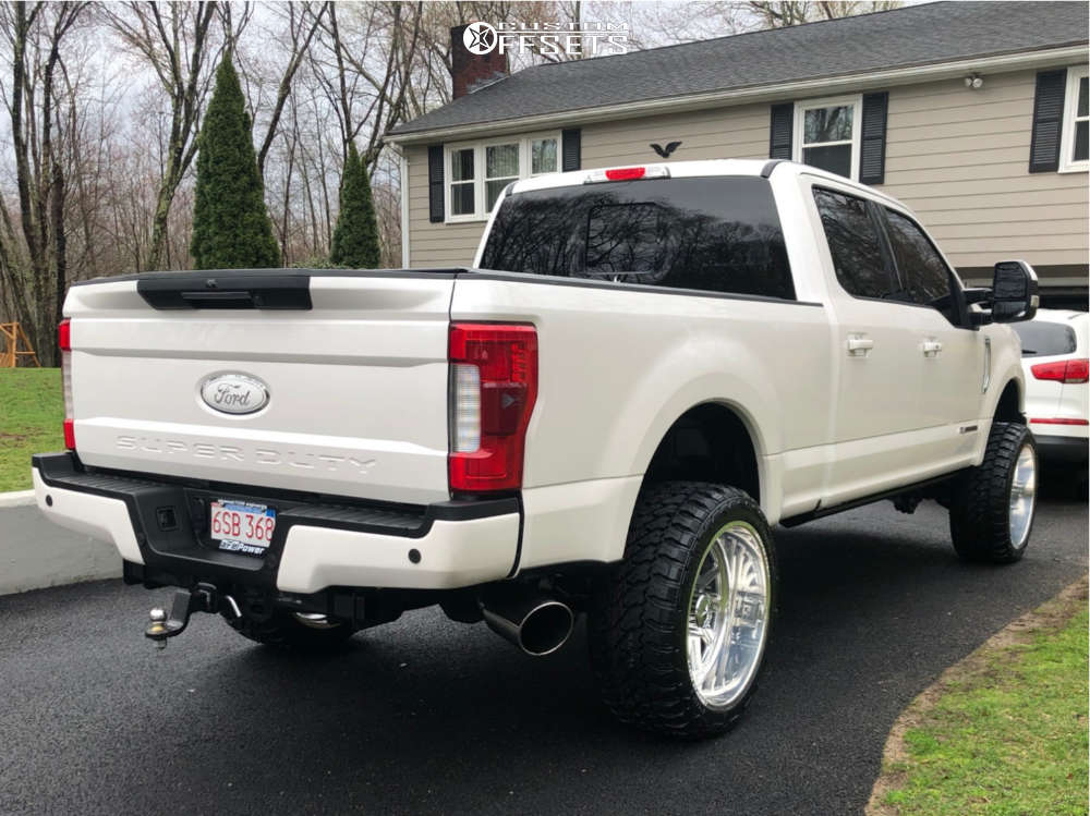 2017 Ford F-350 Super Duty with 24x12 -40 American Force Aka Ss and 35/ ...