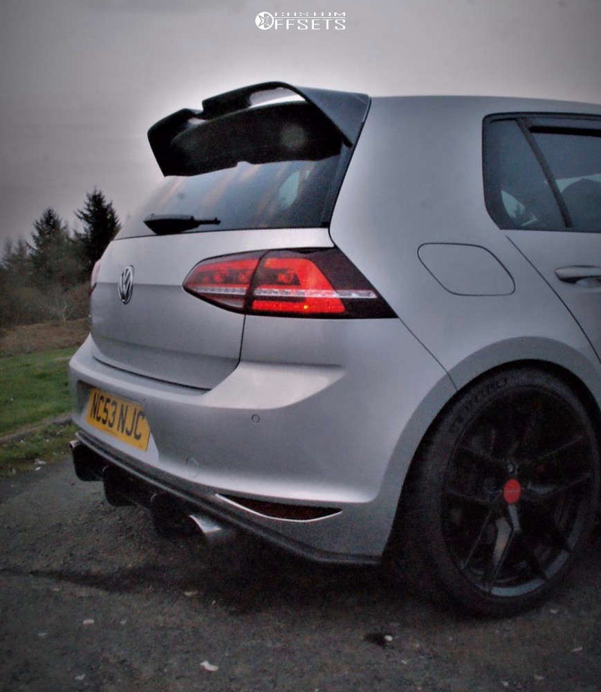 2014 Volkswagen GTI with 19x8.5 45 Rotiform Flg and 235/35R19 Michelin ...