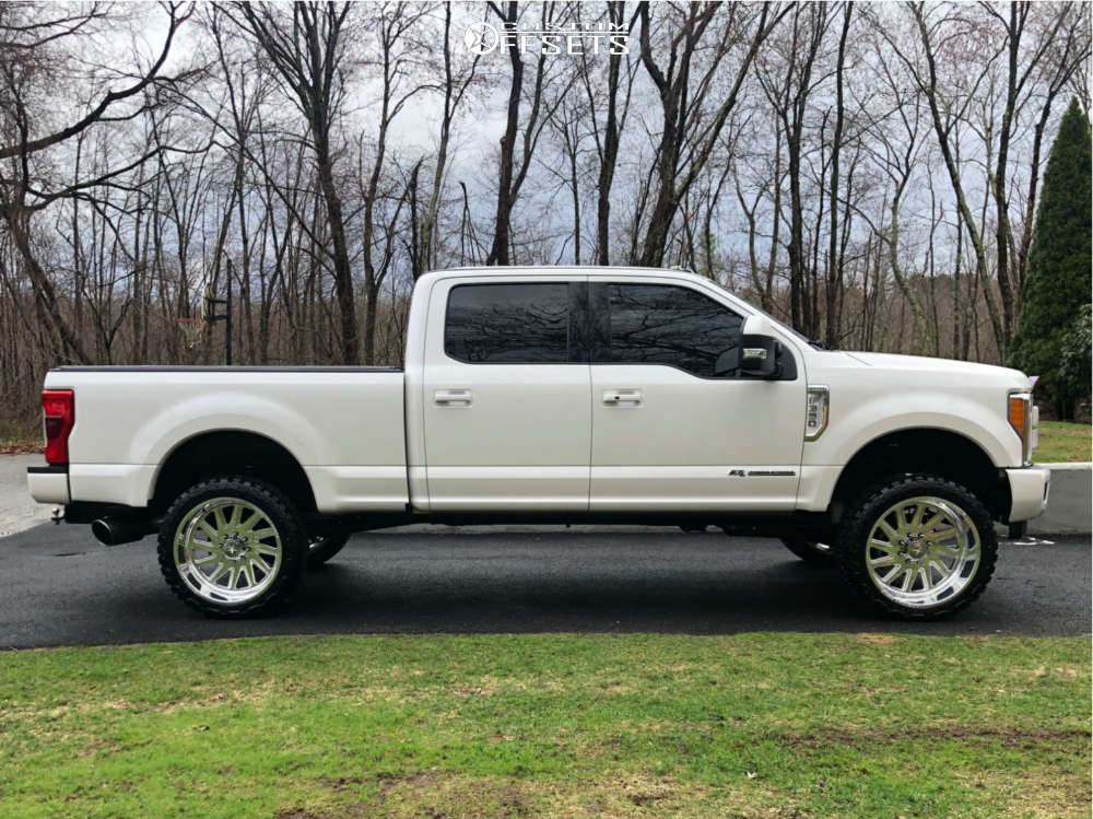 2017 Ford F-350 Super Duty with 24x12 -40 American Force Aka Ss and 35/ ...