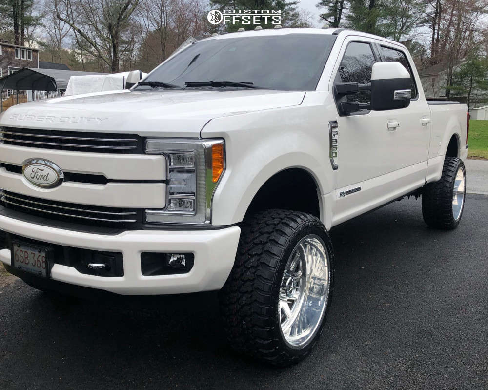 2017 Ford F-350 Super Duty with 24x12 -40 American Force Aka Ss and 35/ ...