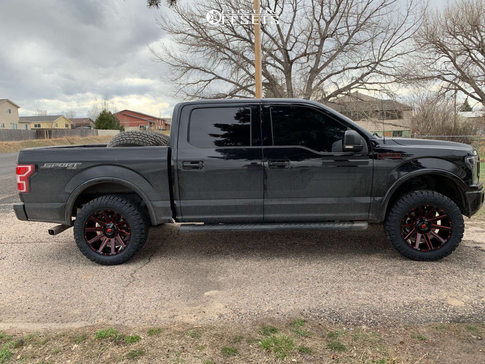 2018 Ford F-150 with 20x10 -19 Fuel Contra and 33/12.5R20 Nitto Ridge ...