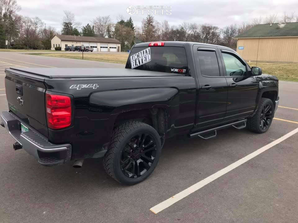 2015 Chevrolet Silverado 1500 with 22x9 24 OE Performance 158 and 285 ...