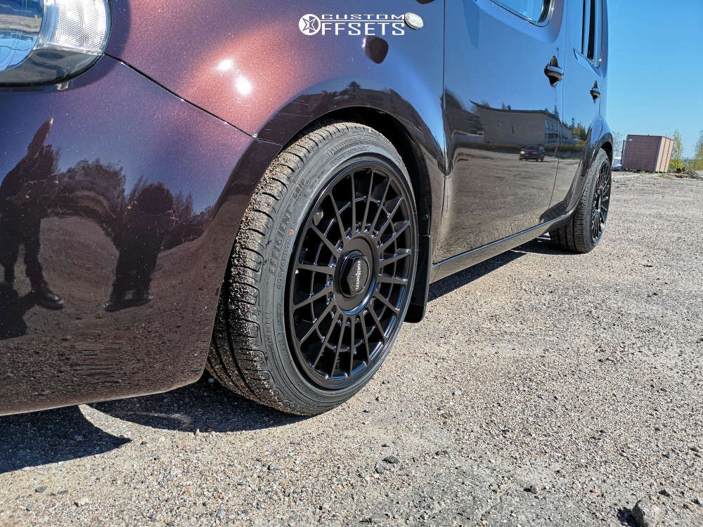 2010 Nissan Cube with 17x8 40 Rotiform Las-r and 205/45R17 Goodyear ...