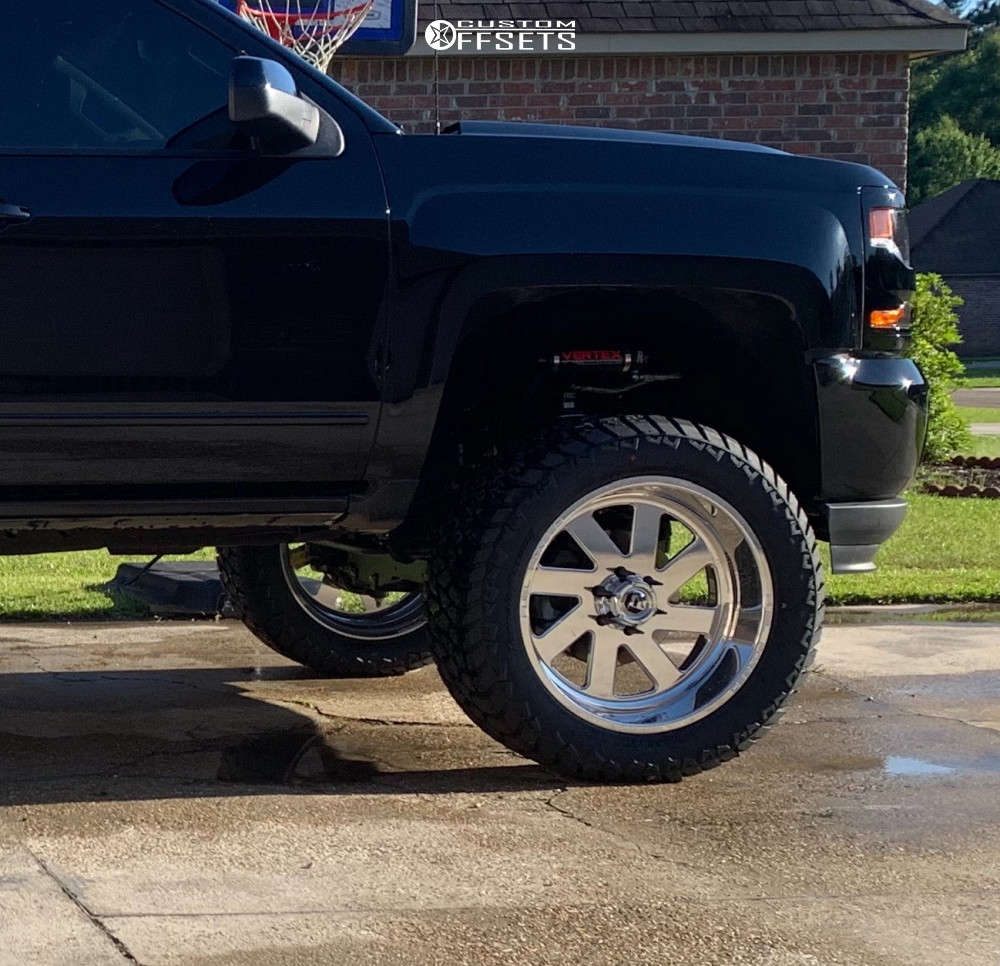 2018 Chevrolet Silverado 1500 with 22x10 -25 Fuel Forged Ff02 and 35/12 ...