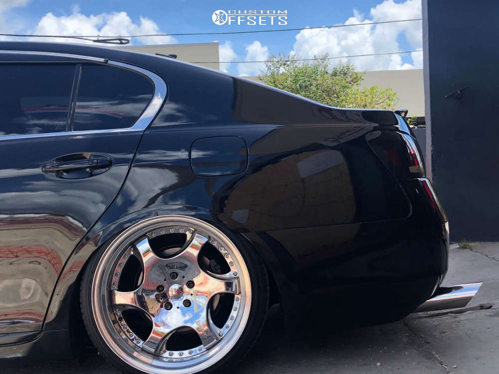 2006 Lexus GS430 with 20x10.5 -5 Weds Bazreia and 225/35R20 Achilles ...
