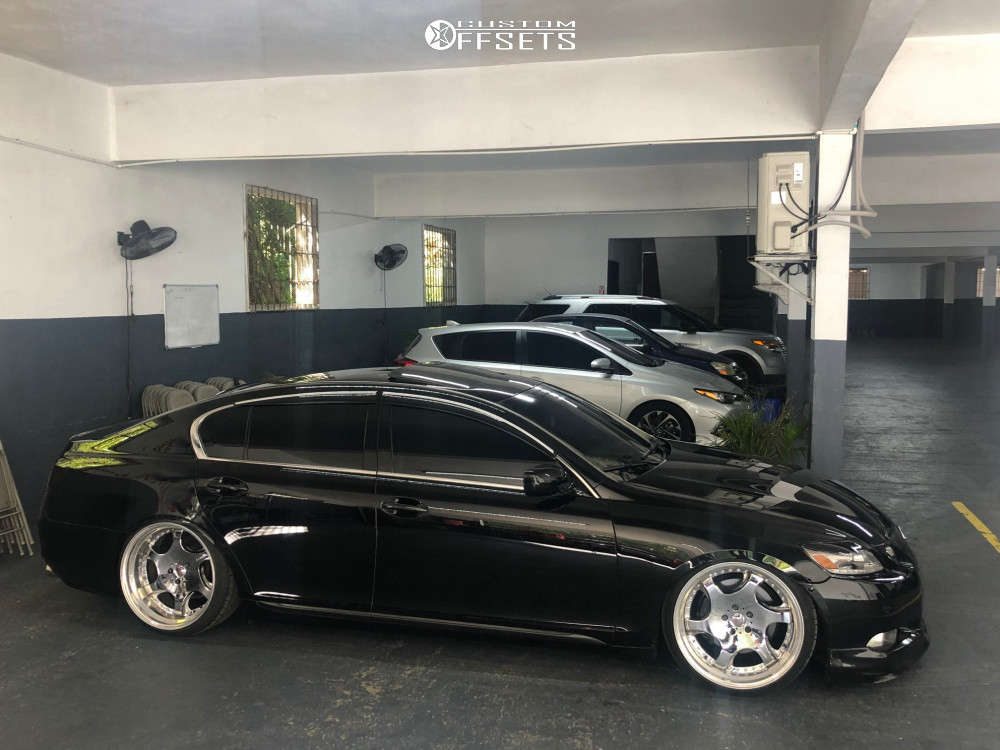 2006 Lexus GS430 with 20x10.5 -5 Weds Bazreia and 225/35R20 Achilles ...