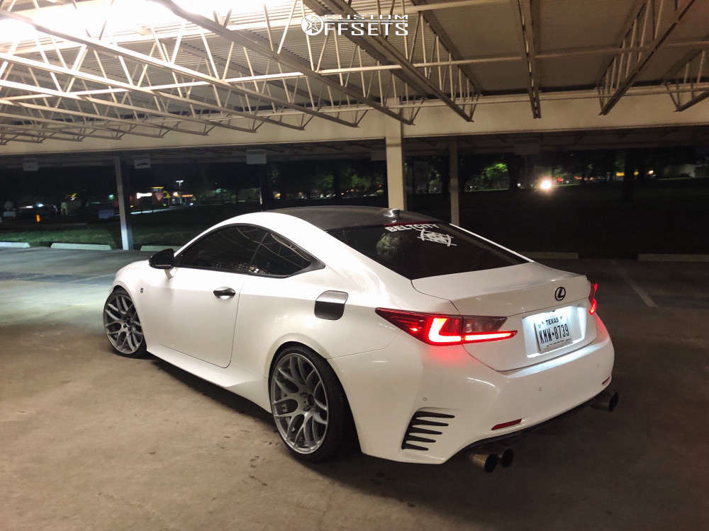 2015 Lexus RC350 with 19x9.5 22 VMR V710 and 225/35R19 Bridgestone ...