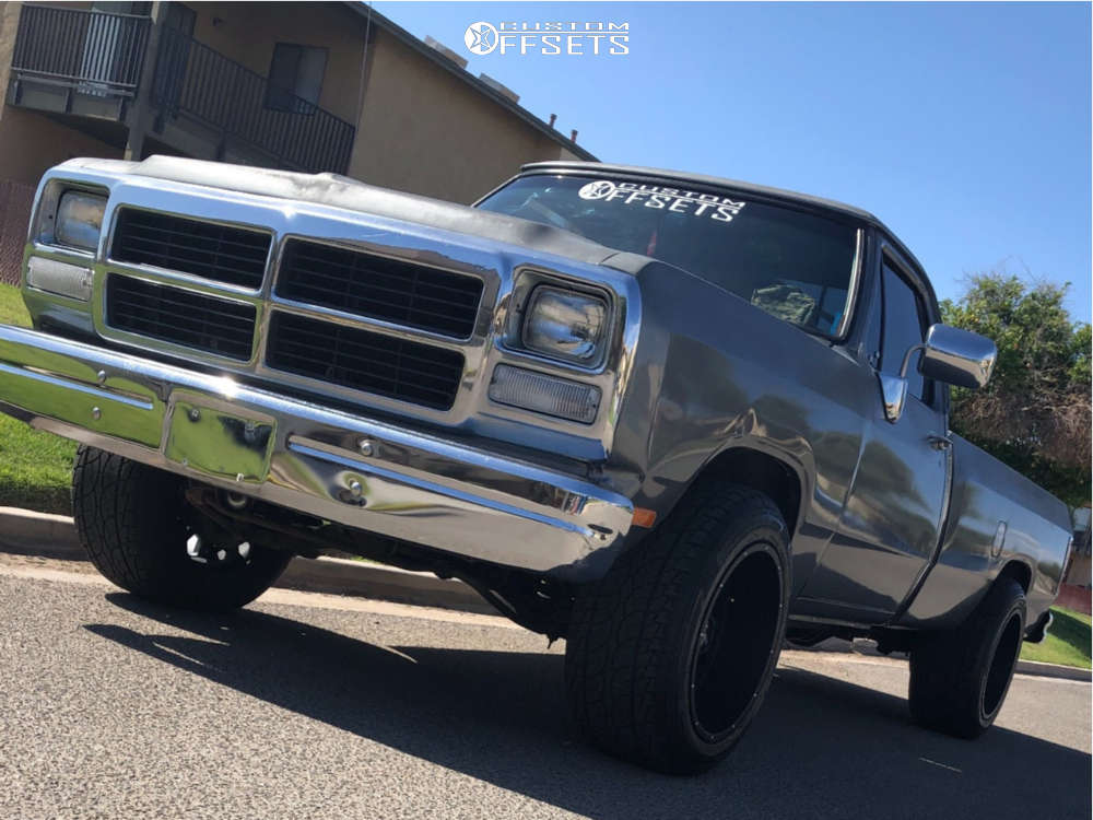 1993 Dodge D250 with 20x12 -51 Vision Rocker and 305/50R20 Nankang Sp-7 ...