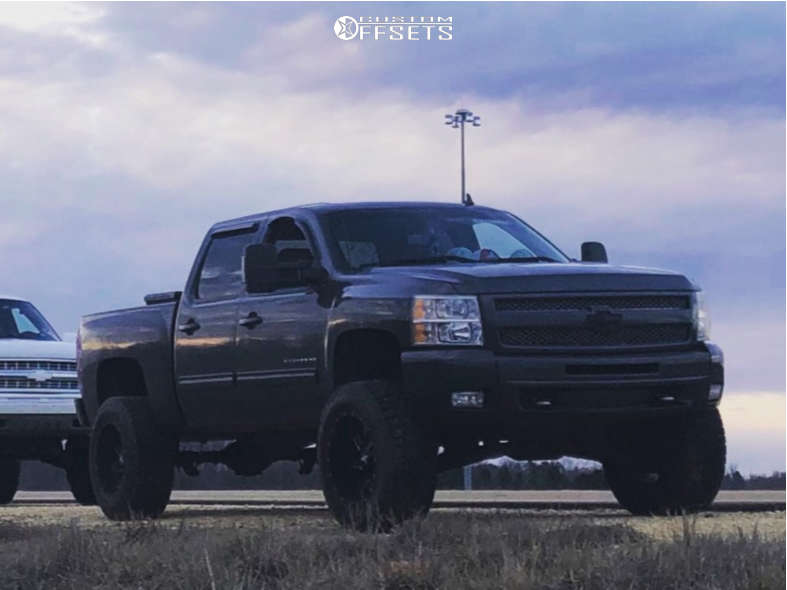 2010 Chevrolet Silverado 1500 with 20x12 -44 Cali Offroad Twisted and ...