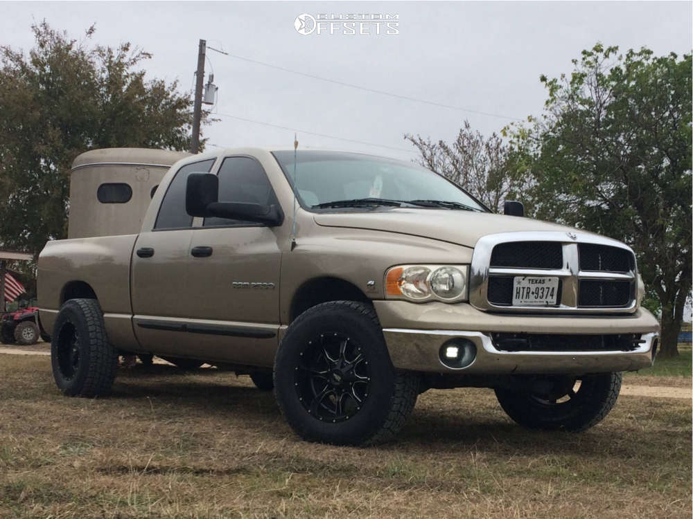 2004 Dodge Ram 2500 with 18x10 -24 Moto Metal Mo970 and 275/65R18 ...
