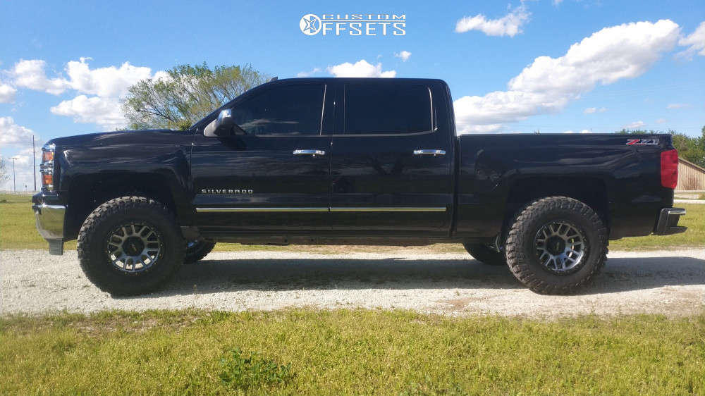 2014 Chevrolet Silverado 1500 with 17x9 -12 Vision Nemesis and 295 ...
