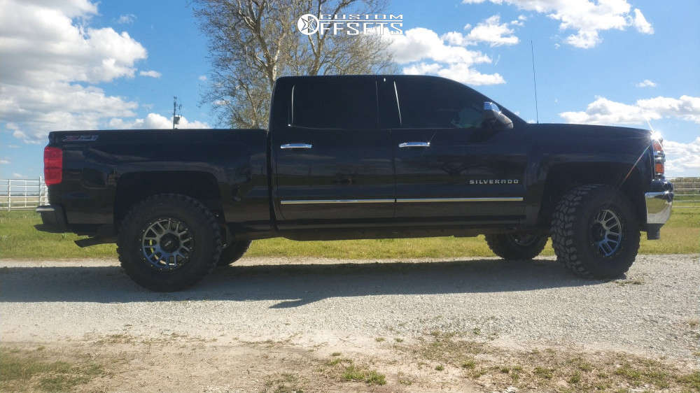 2014 Chevrolet Silverado 1500 with 17x9 -12 Vision Nemesis and 295 ...