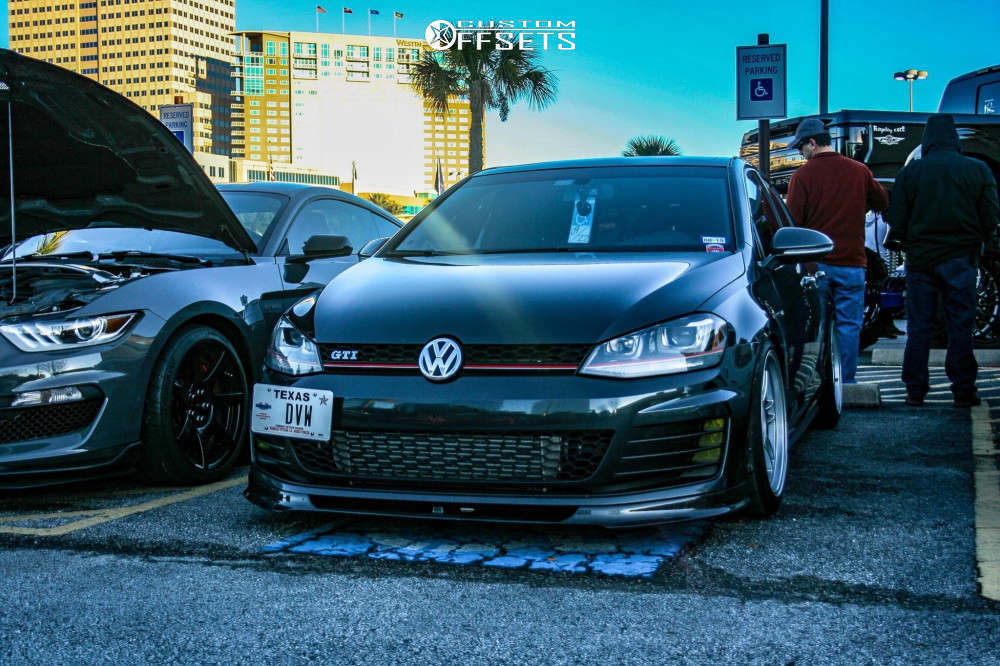 2016 Volkswagen GTI with 18x9 35 Enkei RPF1 and 245/40R18 Nitto Nt01 ...